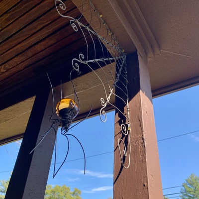 18 Barbed Wire Corner Spider Web With Orange Spider - Etsy