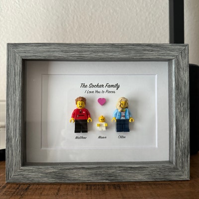 Personalized Mini Me Minifigure Frame. for up to 5 Figures. - Etsy