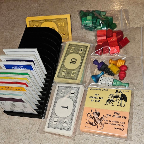 Monopoly Money Holder, Banker Tray, Board Game Card Tray, Play Money ...
