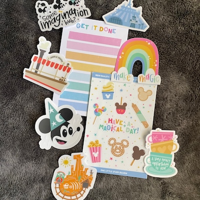 WDW Mickey Mouse Sticker Bundle Disney Sticker Pack Disney - Etsy