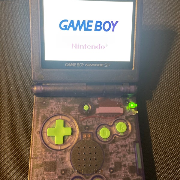 Custom Modified Gameboy Advance SP Console- Retro Handheld Transparent ...