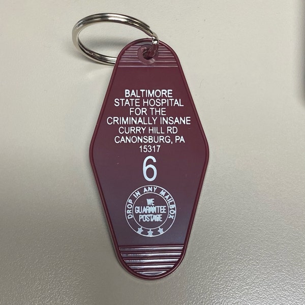 Baltimore State Hospital for the Criminally Insane Key Fob - Etsy