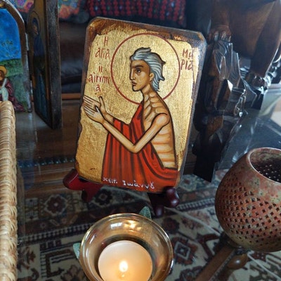 Saint Penelope Η Αγία Πηνελόπη Hand Painted Greek Orthodox - Etsy
