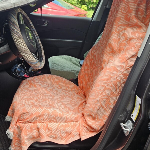Car Seat Cover-protective Towel for the Car-all Natural Fabrics-turkish ...