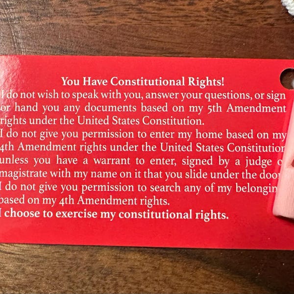 RED CARD ~ 50, 100, 250 Know Your Rights Cards ~ Tarjeta Roja ~spanish ...