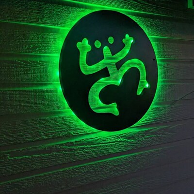 Frog Coqui Puerto Rico Taino Symbol Metal Wall Art LED Light Puerto ...