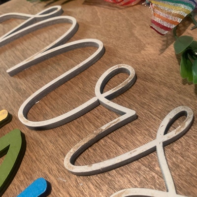 Teacher Gift,3d Cut Name Sign Classroom Decor Teacher Graduation Gift ...