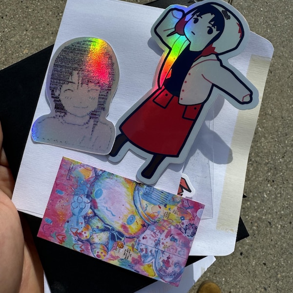Holographic Serial Experiments Lain Stickers - Etsy