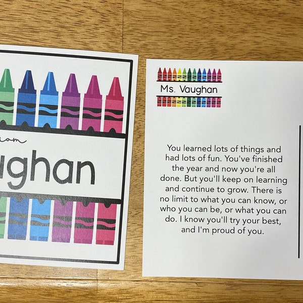 Custom Teacher Postcards to Students - Post Cards for Students - Miss ...