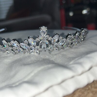 Handmade Beautiful Bridal Party Tiara Ellie Design With Simulated ...