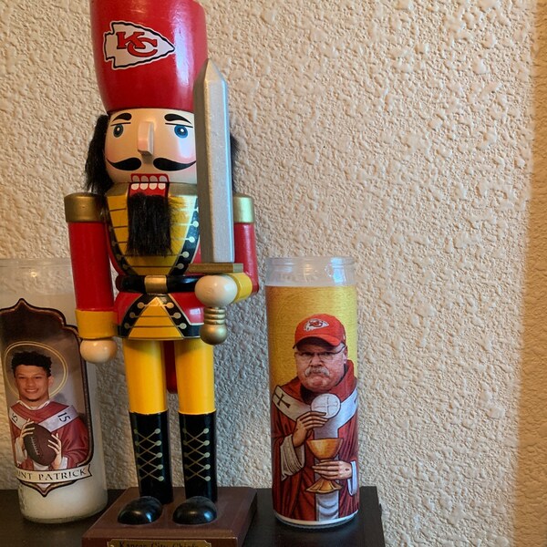 Saint Andy Reid Prayer Candle - Kansas City Chiefs - Etsy