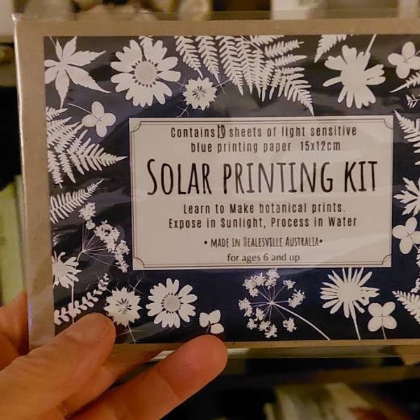 DIY Solar Printing Kit , Craft Kit , Cyanotype , Kit , Solar Printing ...