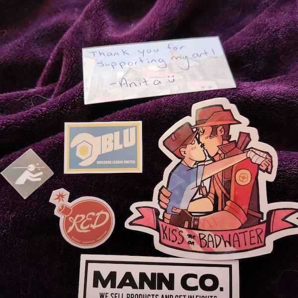 TF2 - Pyro Sticker Pack - Etsy