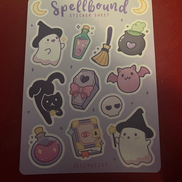 Spellbound Sticker Sheet Cute for Planners Bullet Journal Notebook or ...