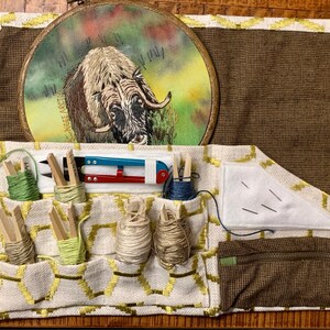 PATTERN Embroidery Cross Stitch Organizer Tool Kit Handmade Travel Case ...