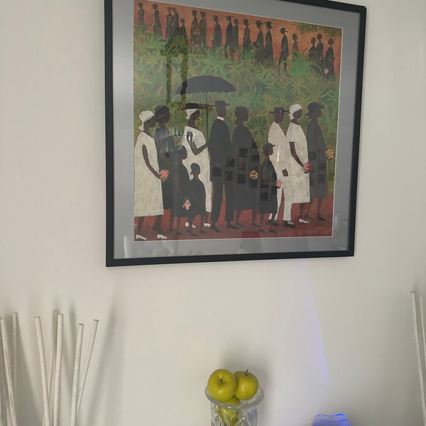 Funeral Procession Poster (w/green Border) by Ellis Wilson / African ...