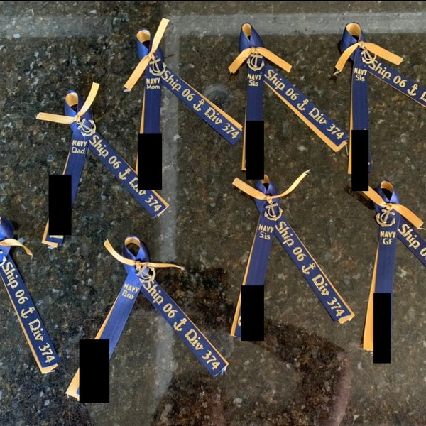 Two US Navy PIR Ribbons (2+ per Order), Navy Bootcamp Graduation, US ...