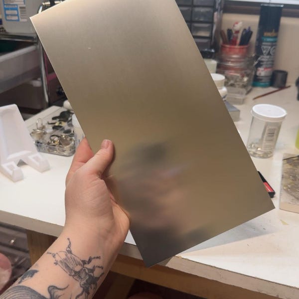 Sterling Silver Sheet Metal, Dead Soft, 6 Inch Width by 3 Inch Length ...