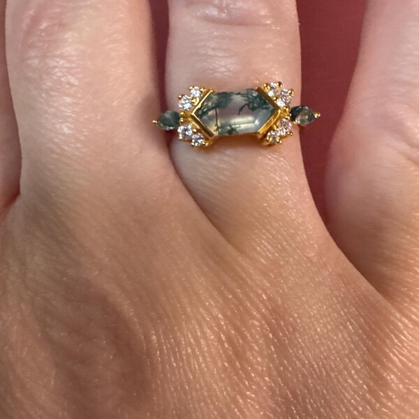 Vintage Teal Sapphire Ring Personalized Gift for Her Teal Sapphire ...