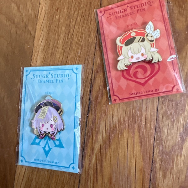 Genshin Impact Klee & Qiqi Hard Enamel Pin - Etsy
