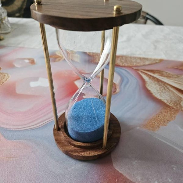 Brass Personalized Fillable Hourglass, Vintage Ceremony, Beach Sand Ceremony, Beach Ceremony ...