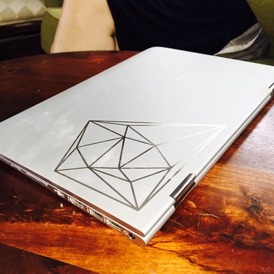 Geometric Triangle Shape MacBook Laptop Decal - Etsy