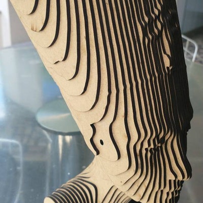 Woman Torso Sculpture Sliced Vector Template 60cm, Female Torso ...