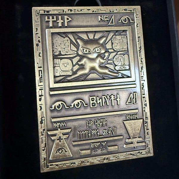 Ancient Mew 3D Bronze Metal Pokemon Card 1st Ed - Premium 1st Edition ...