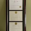 Triple Diploma Frame Certificate Frames University College Plaque ...
