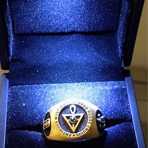 Rosicrucian Cross Ring, Amorc Ring, Spiritual Symbol of Ancient Order ...