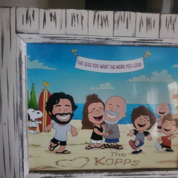 Custom Peanuts/snoopy Style Portrait Two-person Illustration - Etsy