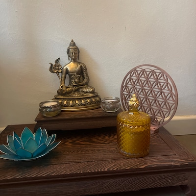 Handmade Buddhist Meditation Altar,meditation Table,yoga Namaste, Alter ...