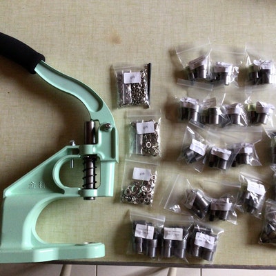 Hand Press for Double Cap Rivets, Eyelets Grommets, Rhinestone Rivets ...