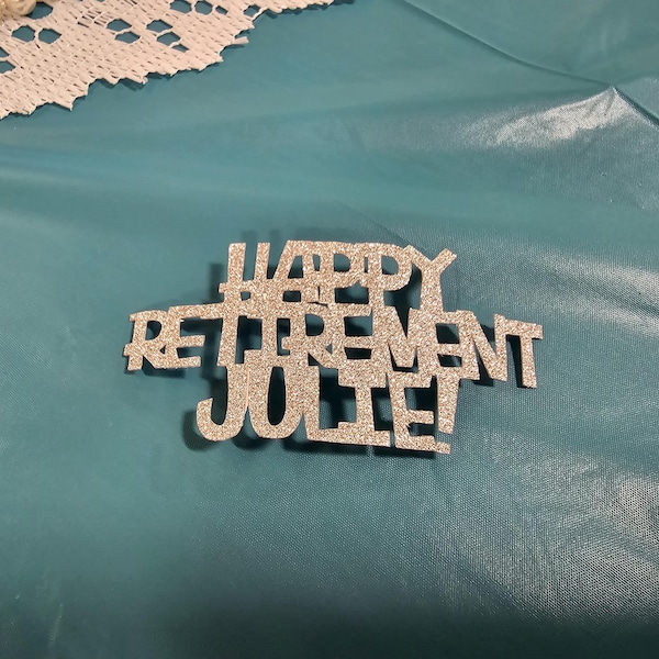 50 Ct Happy Retirement WITH NAME Confetti / Retirement Party ...