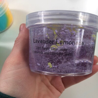 Lavender Lemonade Clear Slime Scented Slime Clear Slime - Etsy
