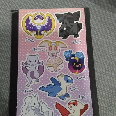 Legendary Pokemon Sticker Sheet 1 - Etsy