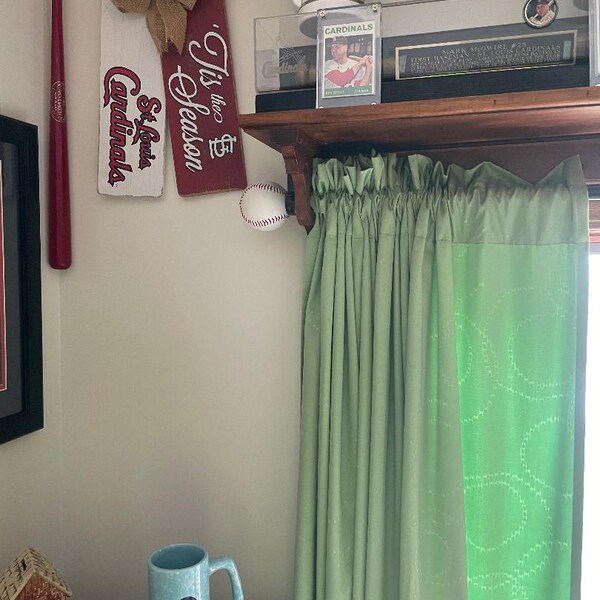 Authentic Baseball Curtain Finials (set of 2) With 1/4"-20 Screw Posts ...