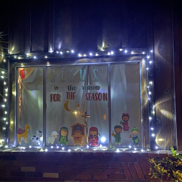 Christmas Nativity Bulletin Board Kit: Teacher Classroom Decor (digital ...