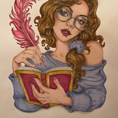 Dear Diary Coloring Page Grayscale Illustration Instant Download ...