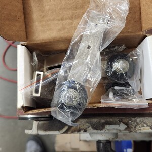 Homacer Black Rustic Ceiling Mount Non-bypass Sliding Barn Door ...