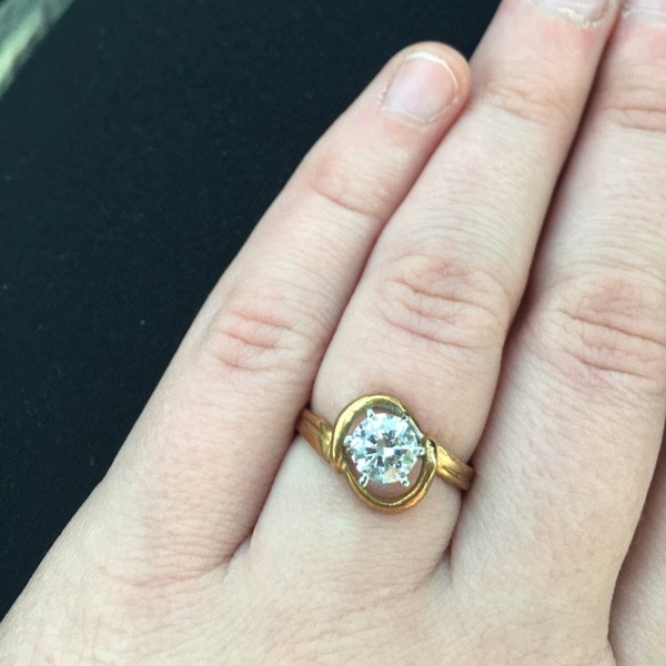 Vintage HOBE Floral Porcelain Brooch Gold Tone - Etsy