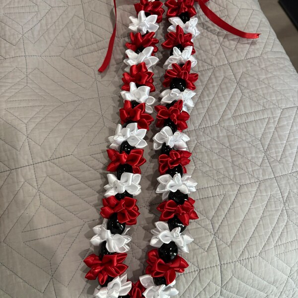 Pineapple Gold Hawaiian Ribbon Lei,graduation Lei,anniversary Lei ...