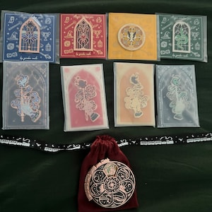 Stained Glass Magic Windows Enamel Pins Set - Etsy