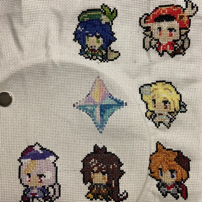 Genshin Impact Childe Chibi Cross Stitch Pattern - Etsy