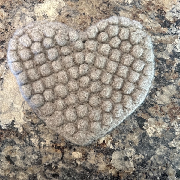 Crochet Heart Trivet Pattern, Heart Coaster PDF Pattern, Easy Crochet ...