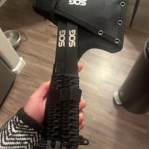 Sharp Hand Wrapped Paracord Wrapped Set of Three Tactical Throwing Axes ...