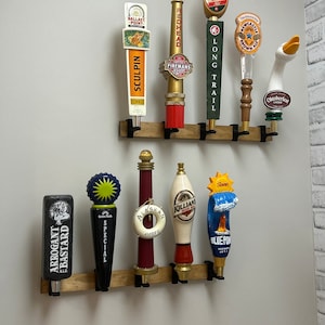 Tap Handle Wall Display stand Off Holds 7 Tap Handles 24 Wide - Etsy