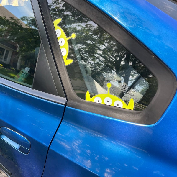 Toy Story Alien Peeker Transparent Car Decal/pixar Peekaboo Window ...