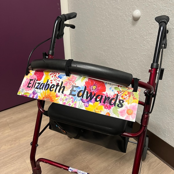 Personalized Wheelchair Accessory, Wheelchair Nametag, Personalized ...