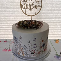 Little Wildflower Cake Topper Birthday Cake Topper Floral - Etsy